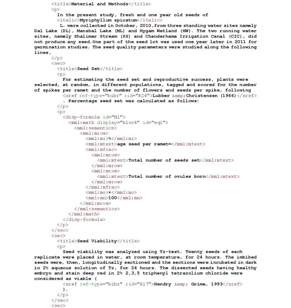 Jats XML Conversion Services – JatsTech