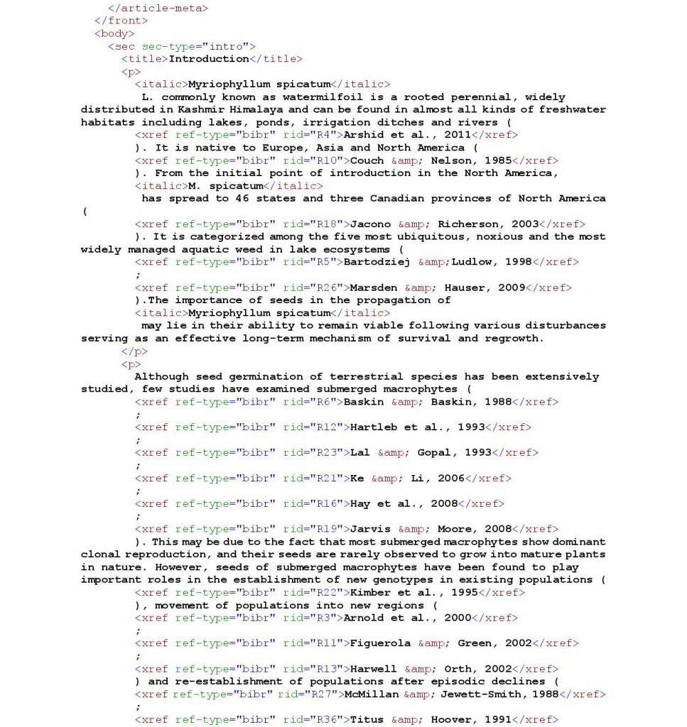 Jats XML Conversion Services – JatsTech
