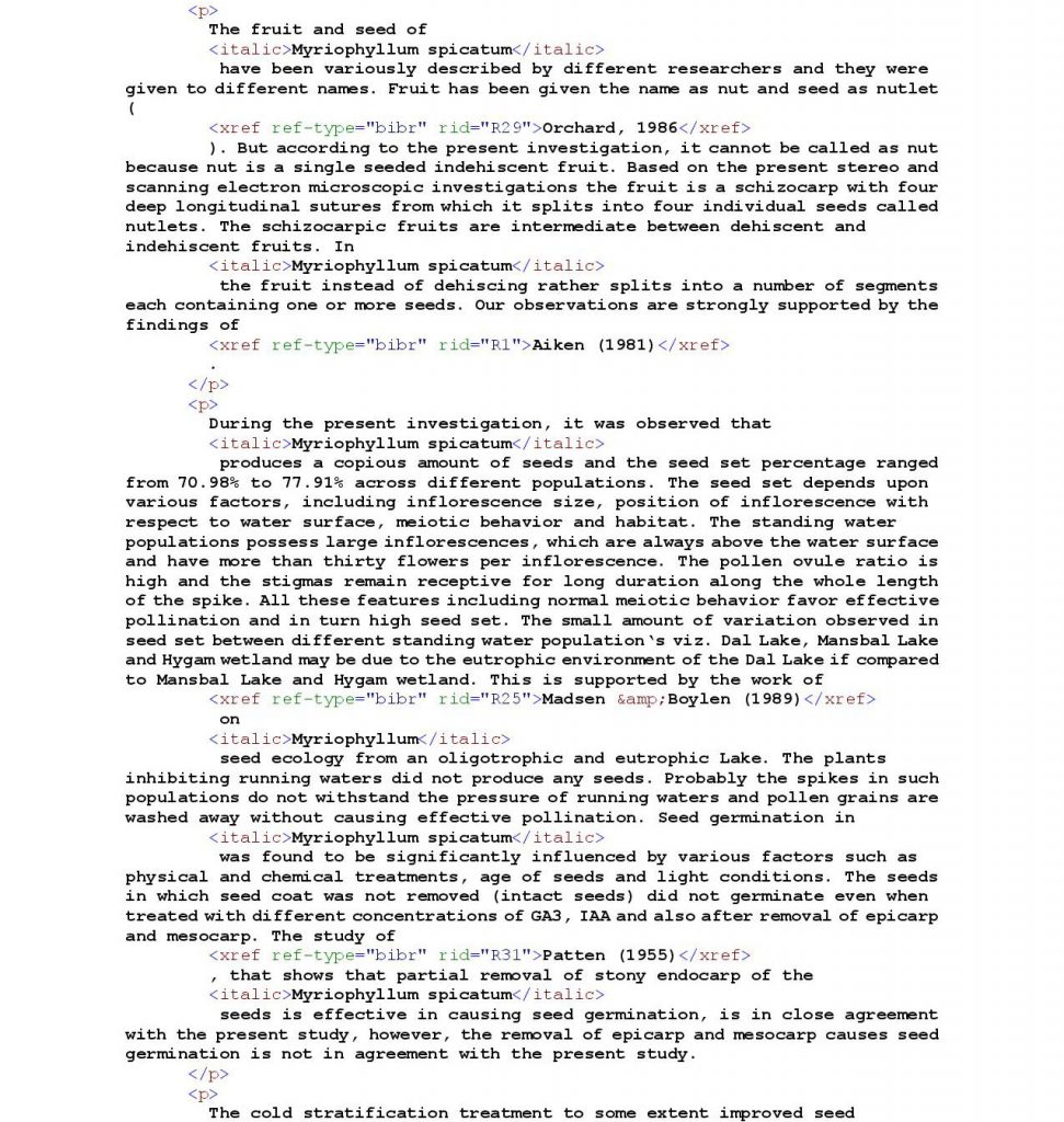 Jats XML Conversion Services – JatsTech